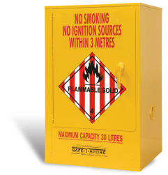 Flammable solids safety cabinet, 30L - Haines Educational